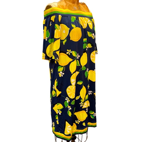 Trina Turk | Dresses | New Trina Turk Kelso Lemon Print Off The ...
